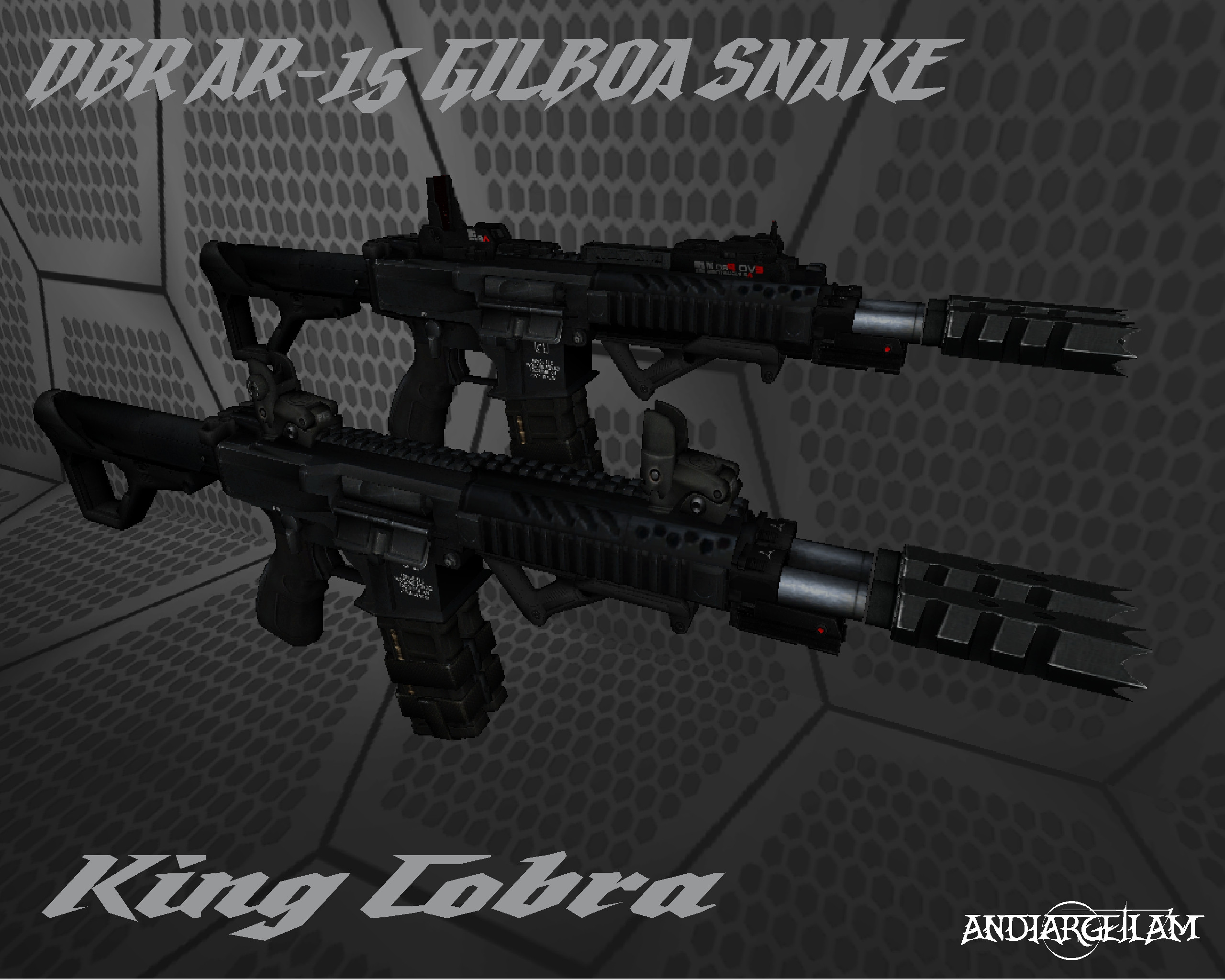 DBR AR-15 Gilboa Snake Custom - King Cobra Mod for Counter-Strike 1.6 ...