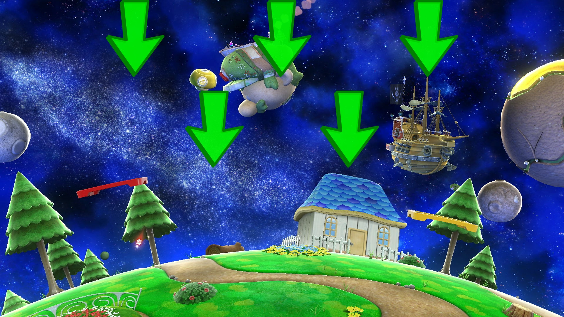 Mario Galaxy - Flat Gravity Effect Mod for Super Smash Bros. (Wii U ...