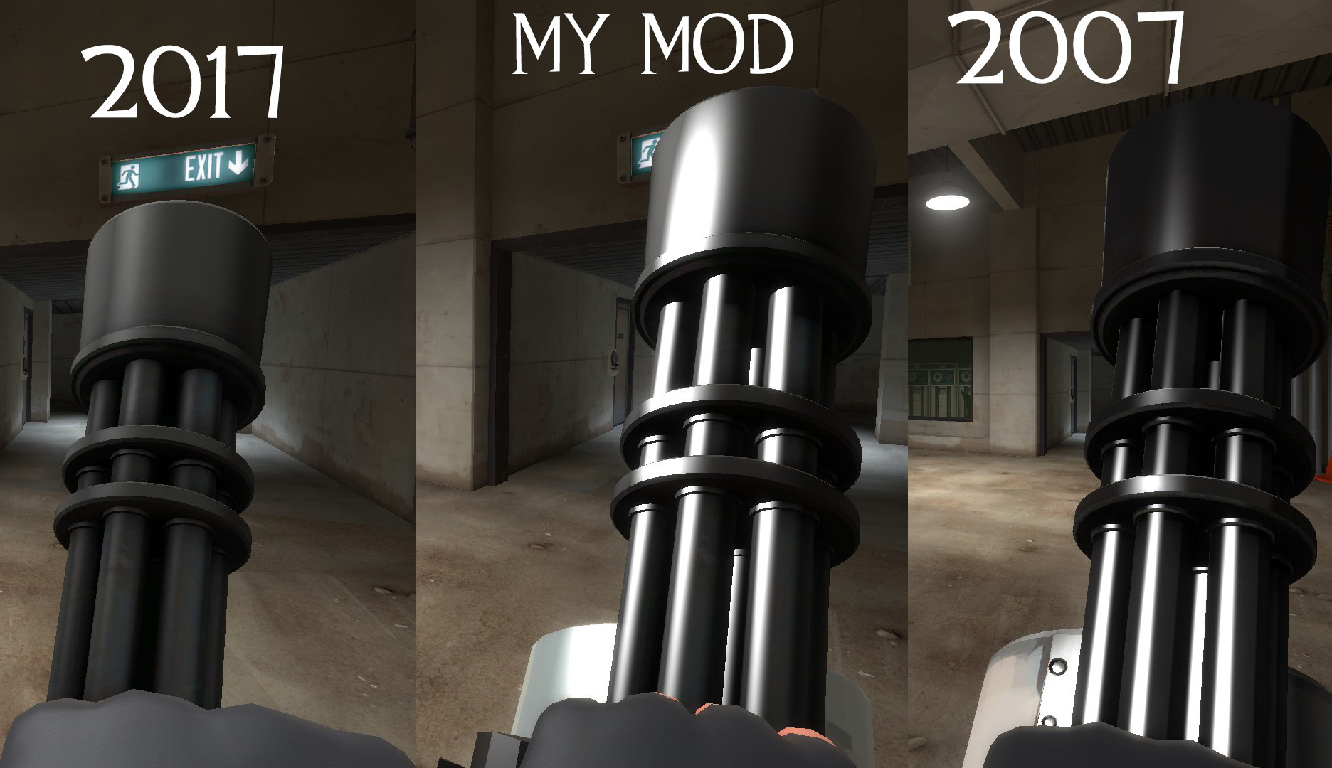 2007 Heavy viewmodel remade Mod for Team Fortress 2 | TF2 Mods