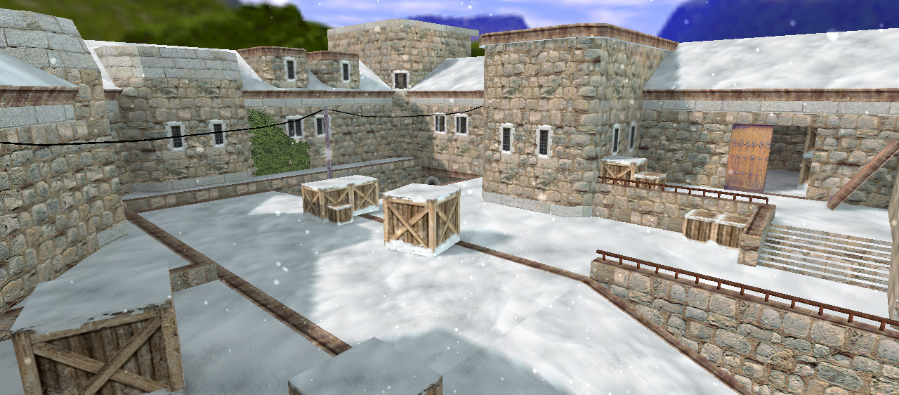 de_cbble_winter Mod for Counter-Strike 1.6 | CS1.6 Mods