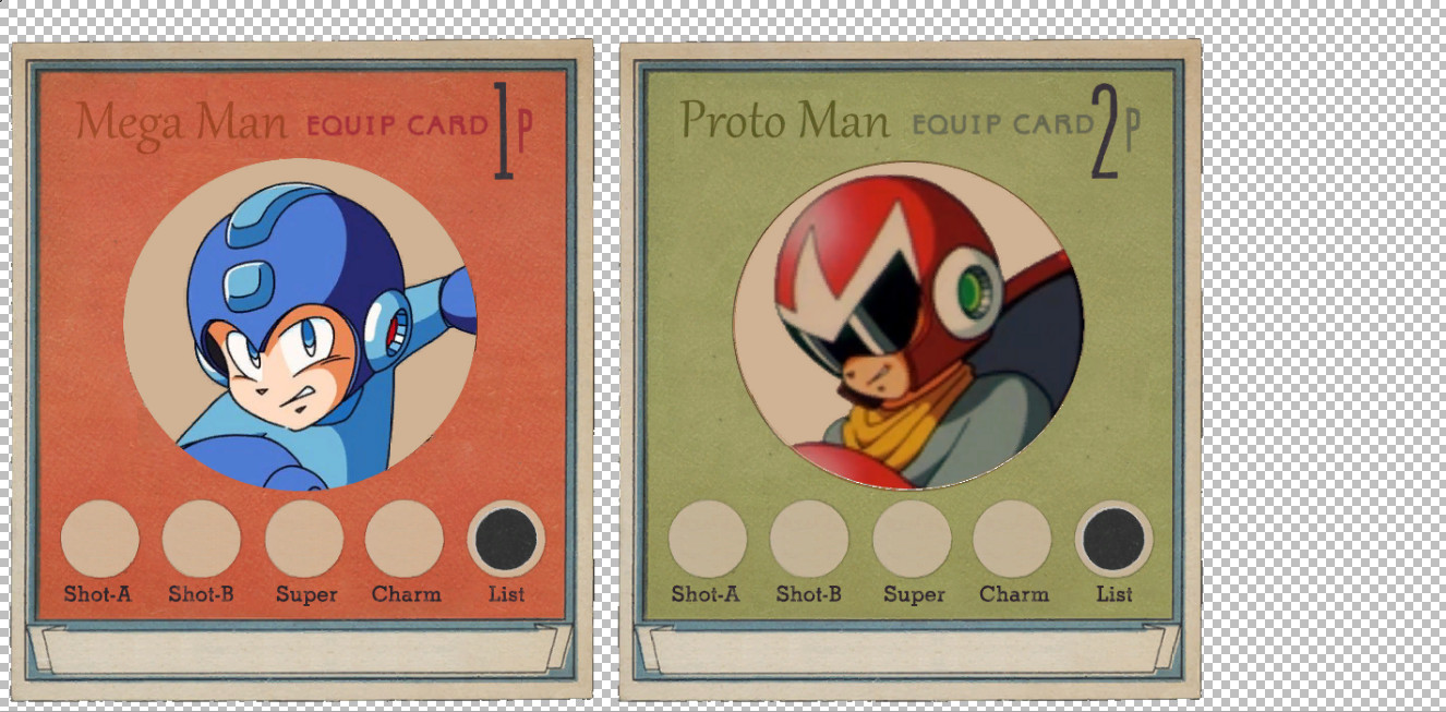 Mega Man and Proto Man EQUIP CARDS Mod for Cuphead | Cuphead Mods