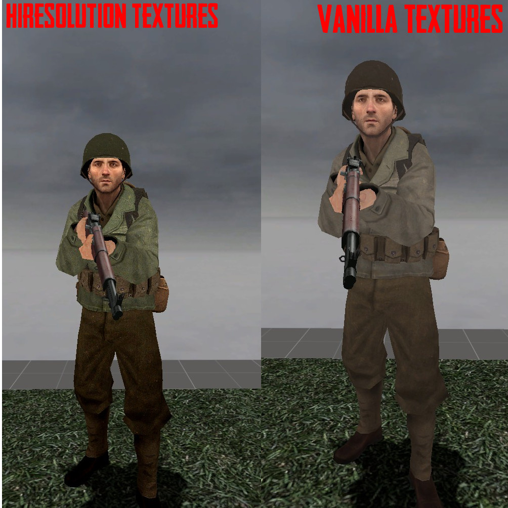 Hi-Resolution US Soldier; Player Model, Hands and Mod for Day of Defeat ...