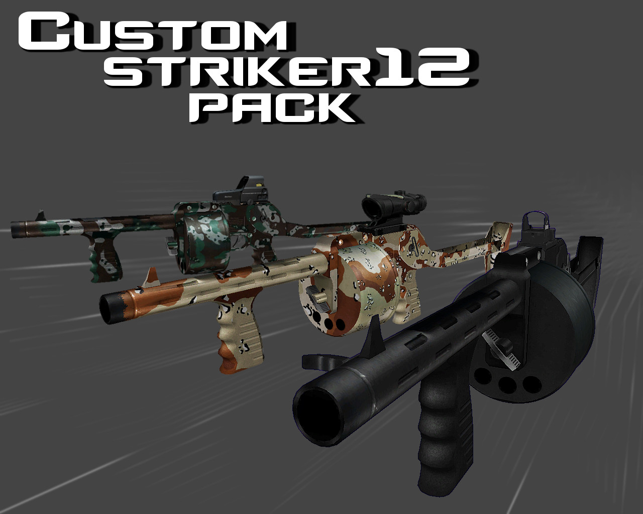 Custom Striker12 Sight/Camo Pack Mod for Battlefield 2 | BF2 Mods