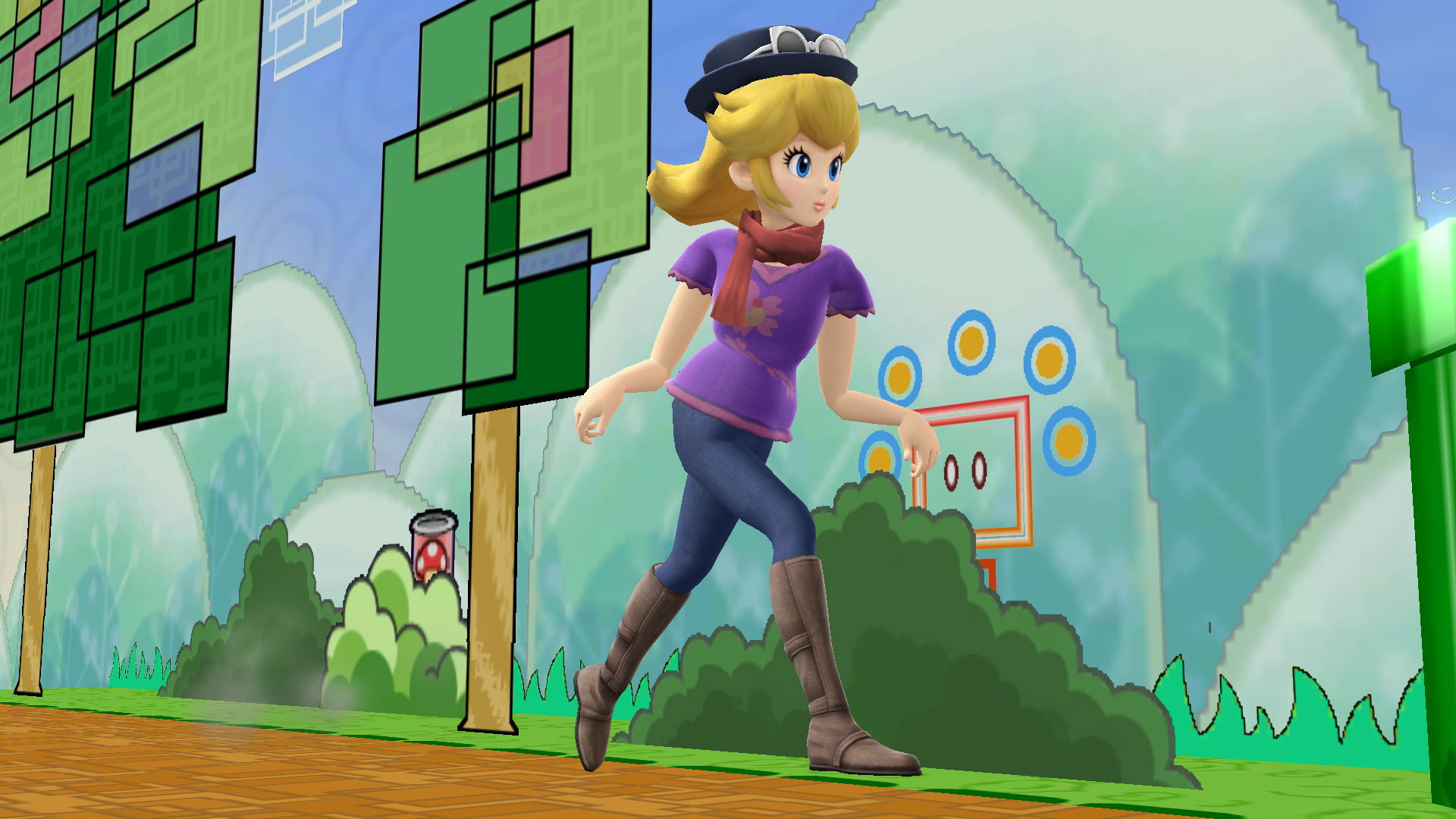 Pokémon Trainer Peach [Super Smash Bros. (Wii U)] [Mods]