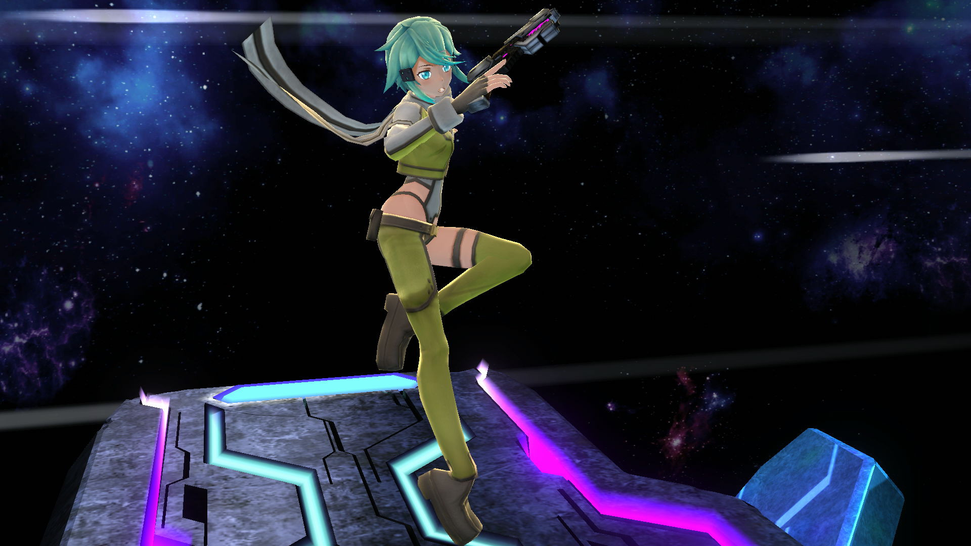 Sinon (Gun Gale Online Skin) Mod for Super Smash Bros. (Wii U) | SSB4U Mods