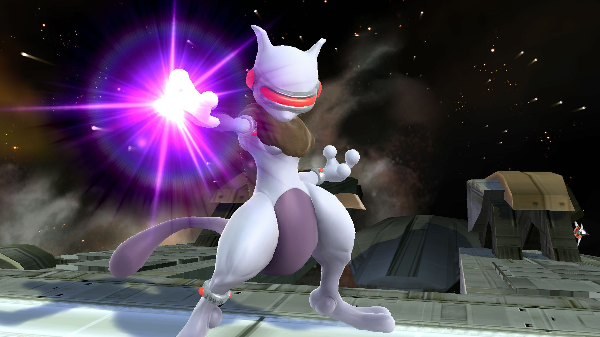 Galactic Hunter Mewtwo Mod for Super Smash Bros. (Wii U) | SSB4U Mods