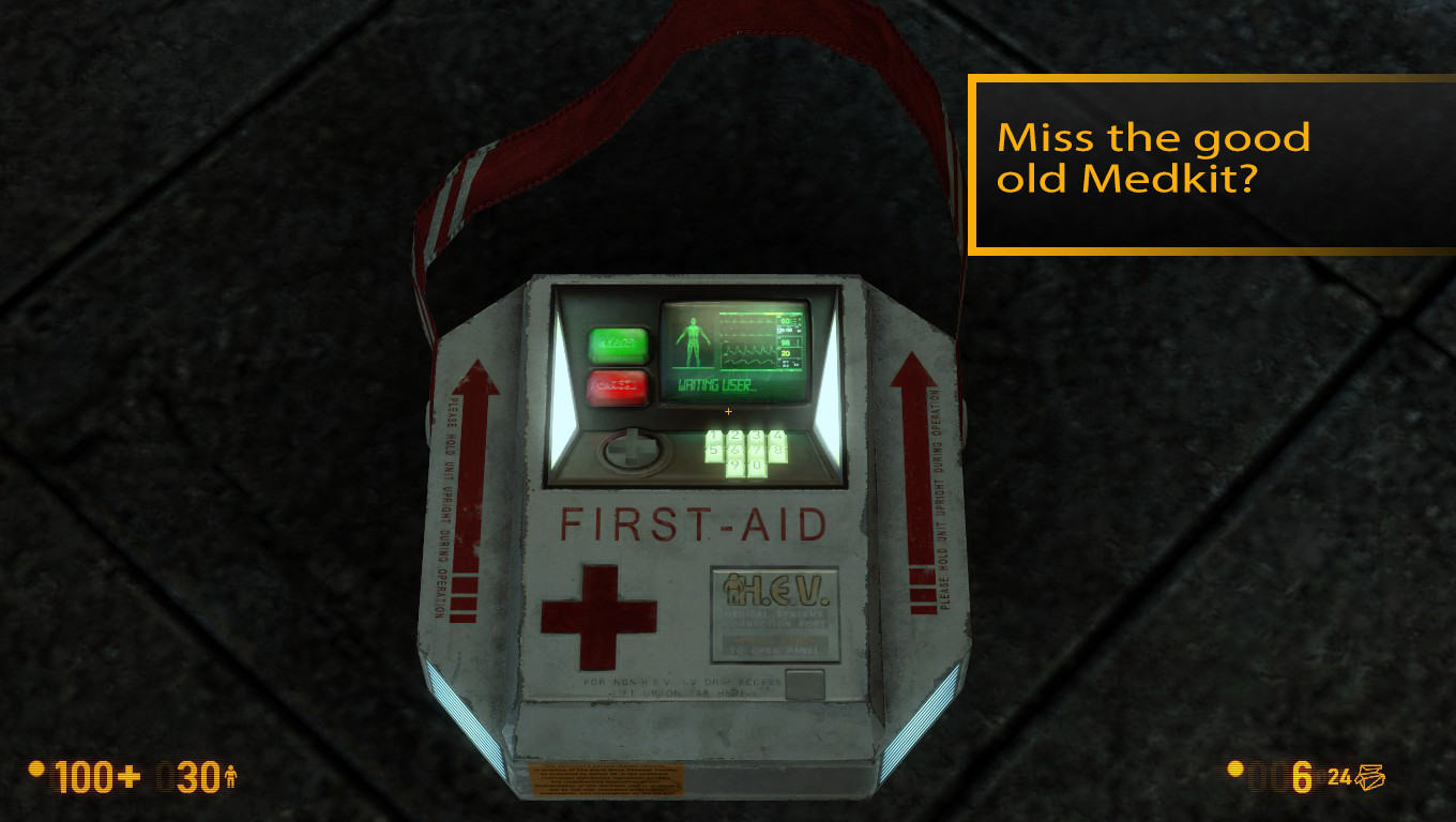 Classic Medkit (and little improved Battery) Mod for Black Mesa | BM Mods
