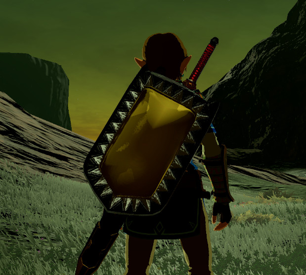 ALttP Yellow Mirror Shield Mod for The Legend of Zelda: Breath of the ...