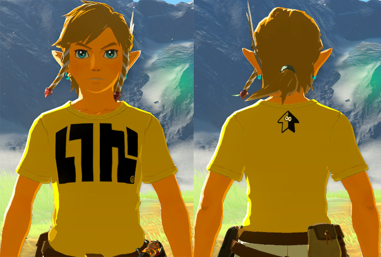 Splatoon Basic Tee T-Shirt Mod for The Legend of Zelda: Breath of the ...
