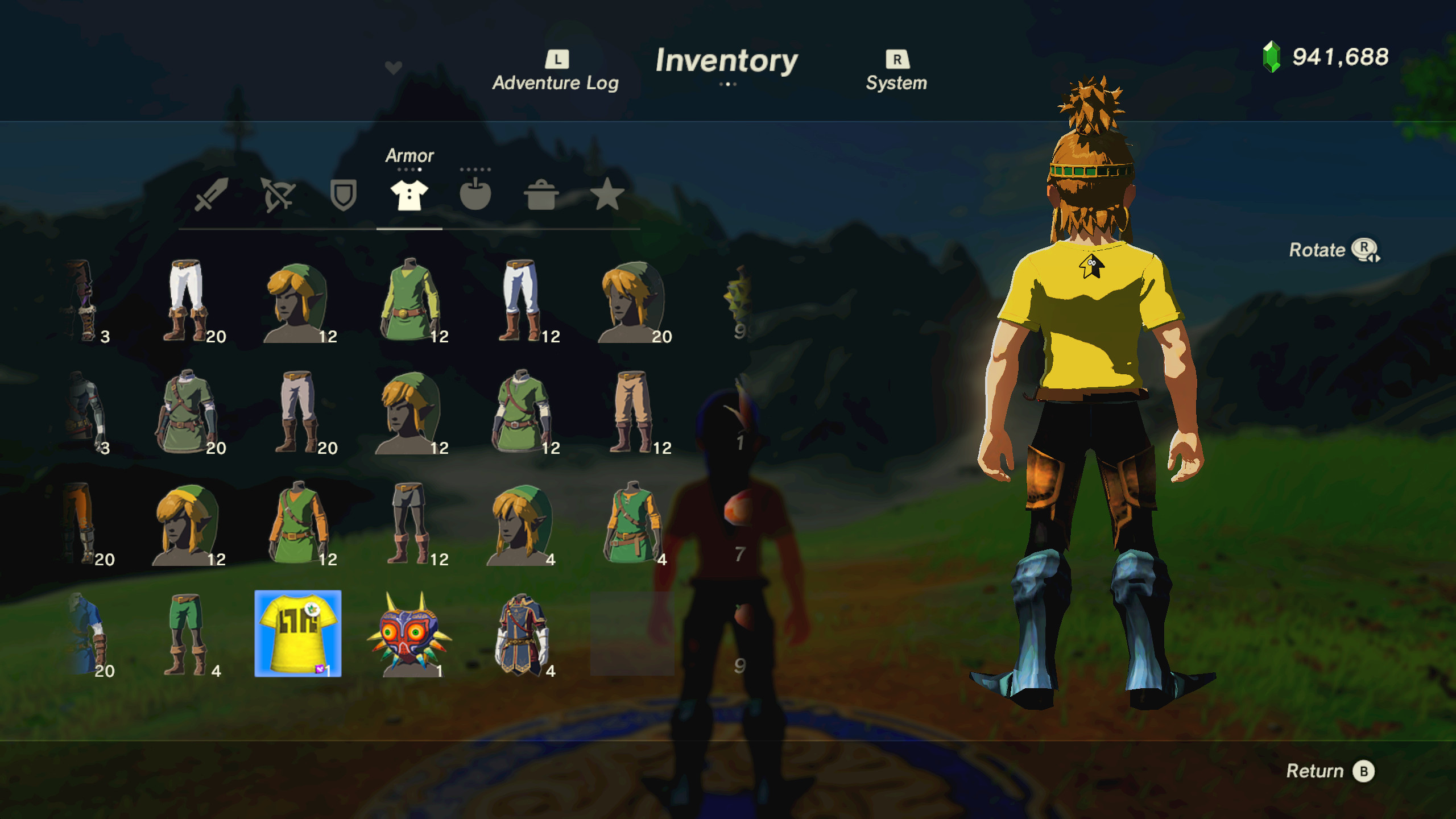 Splatoon Basic Tee T-Shirt Mod for The Legend of Zelda: Breath of the ...