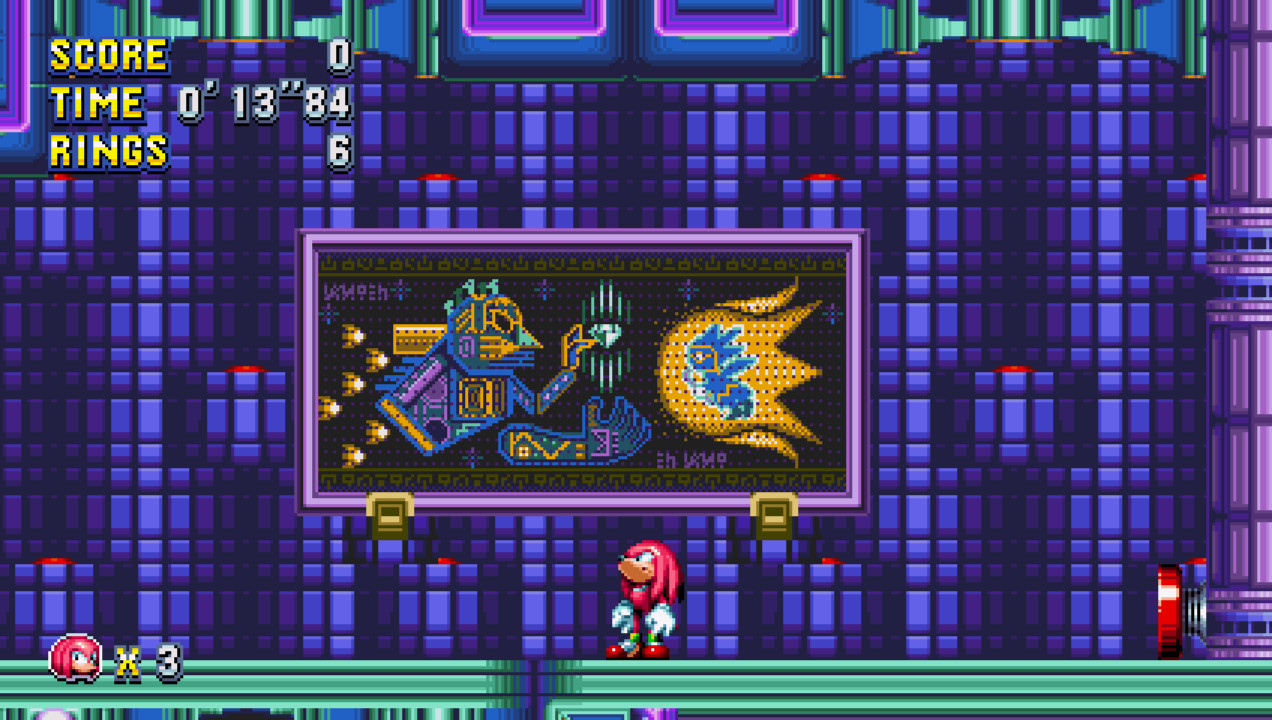 Restored Hidden Palace Mural [Sonic Mania] [Mods]