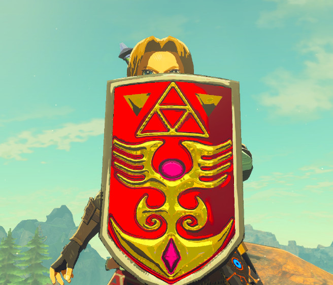 ALttP Red Fighter Shield Mod for The Legend of Zelda: Breath of the ...