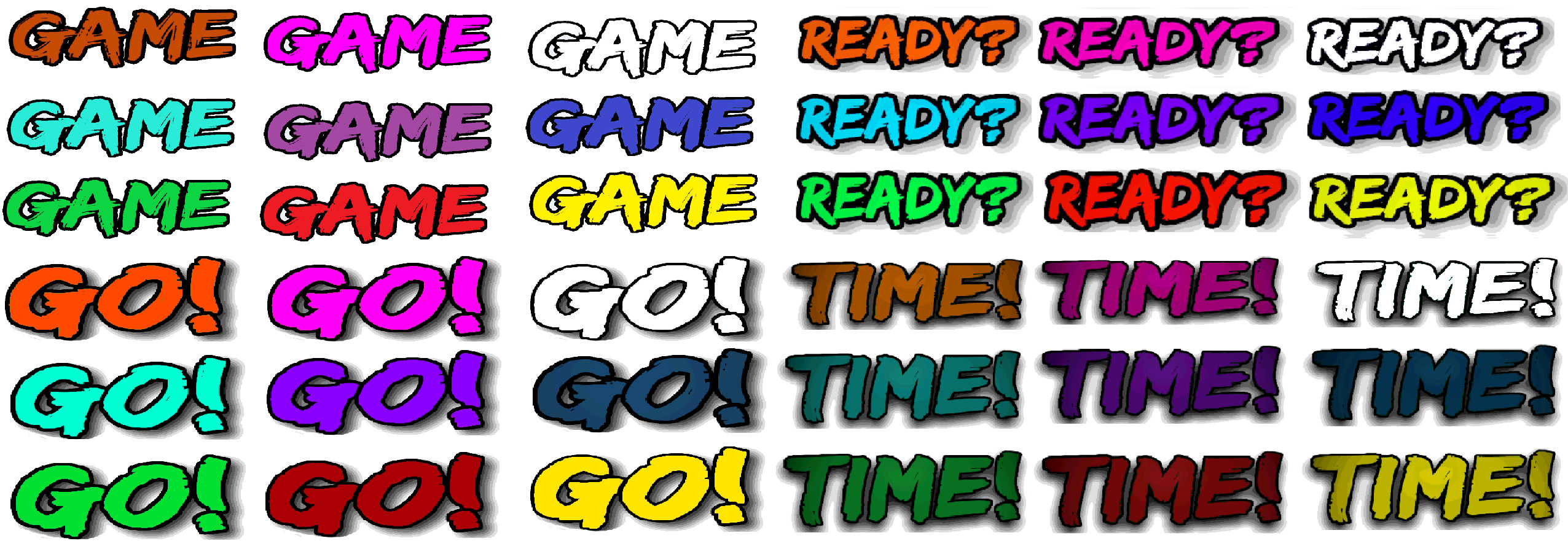 Logos Pack (READY/GO/GAME/TIME) [Super Smash Bros. (Wii U)] [Mods]