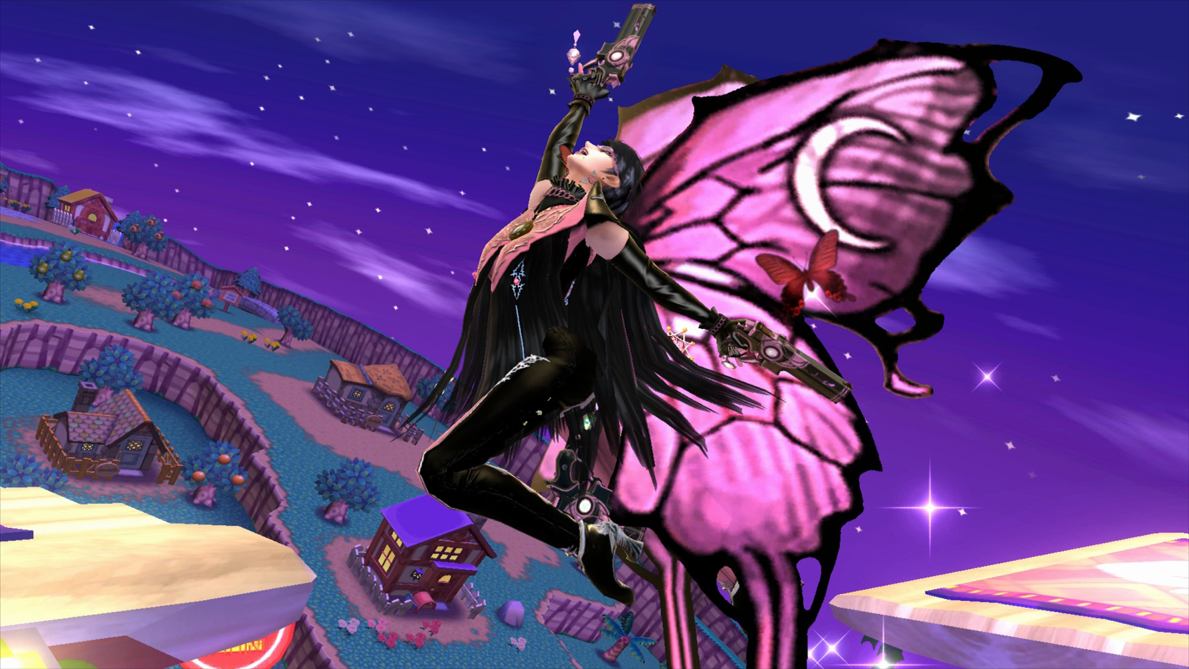 Pink and Black Bayonetta [Super Smash Bros. (Wii U)] [Mods]