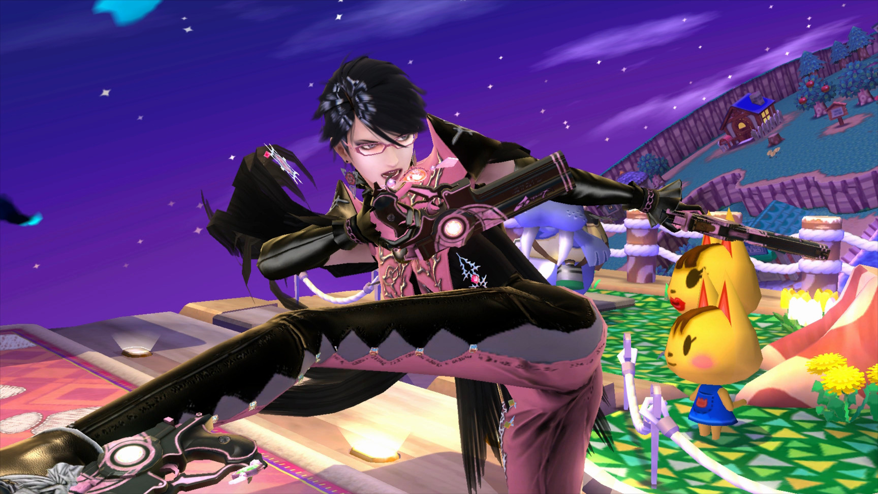 Pink and Black Bayonetta [Super Smash Bros. (Wii U)] [Mods]