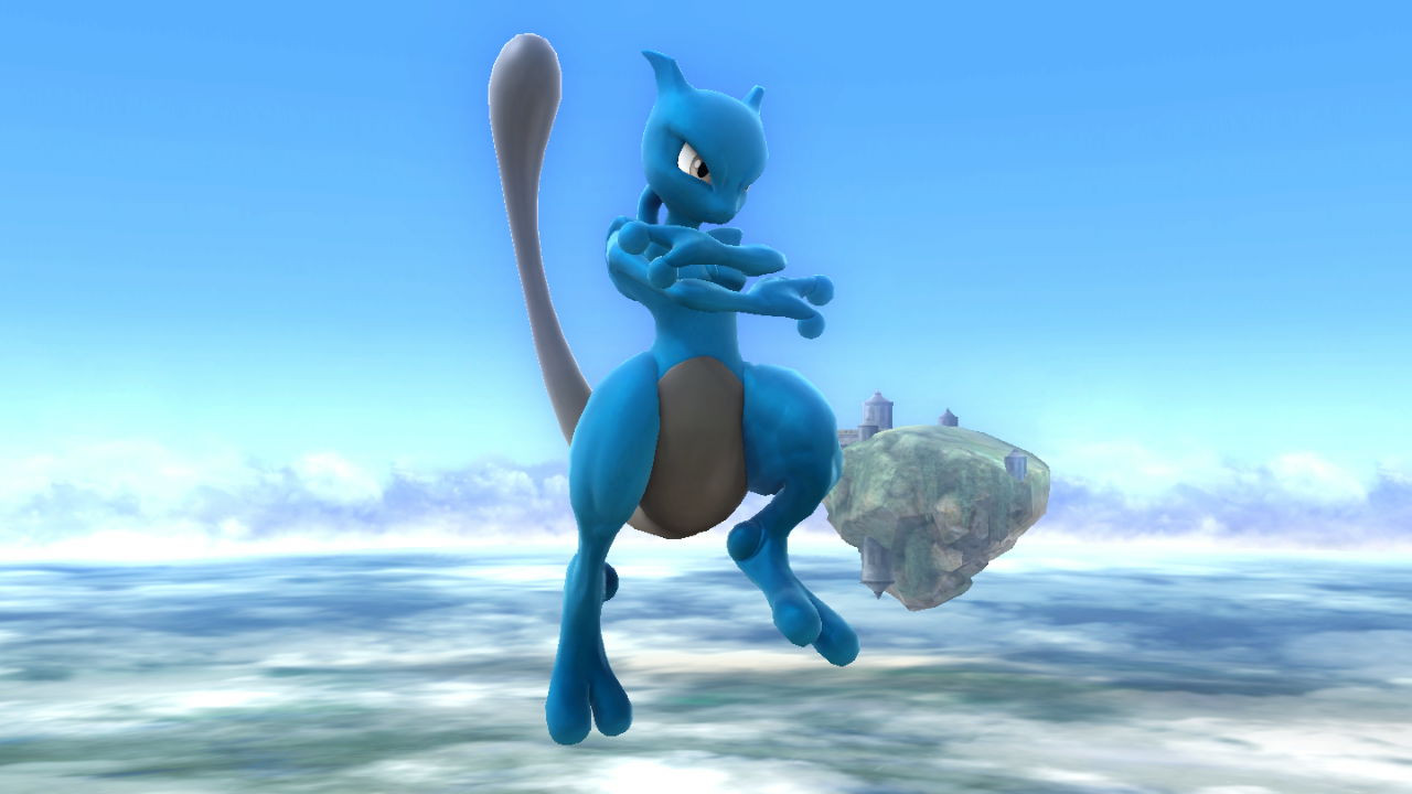Custom Black & Blue Mewtwo [Super Smash Bros. (Wii U)] [Mods]