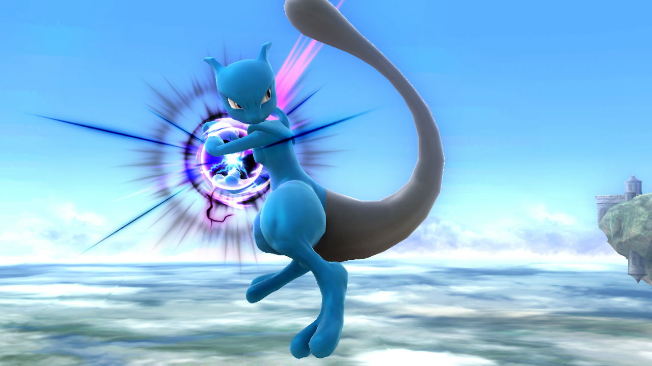 Custom Black & Blue Mewtwo [Super Smash Bros. (Wii U)] [Mods]
