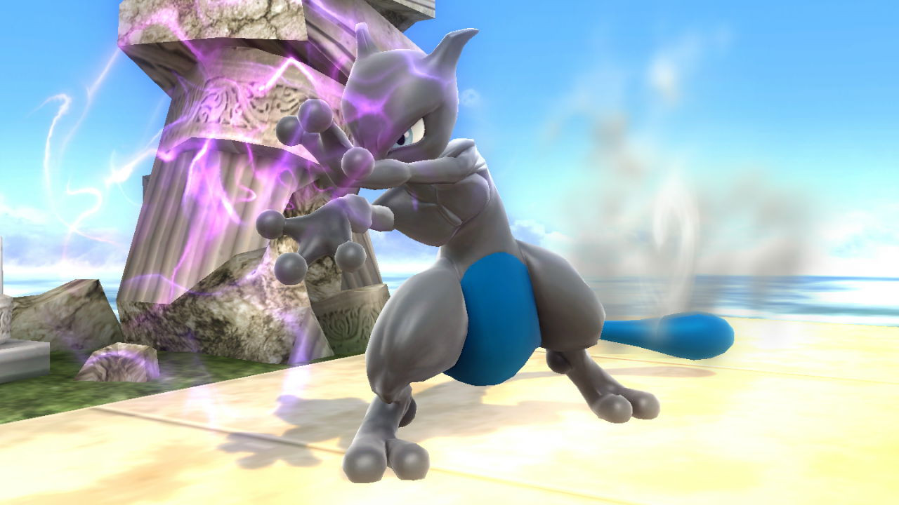 Custom Black & Blue Mewtwo [Super Smash Bros. (Wii U)] [Mods]