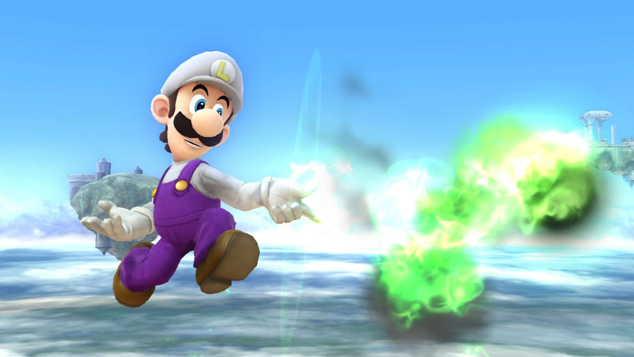 Fire Waluigi Luigi Mod for Super Smash Bros. (Wii U) | SSB4U Mods