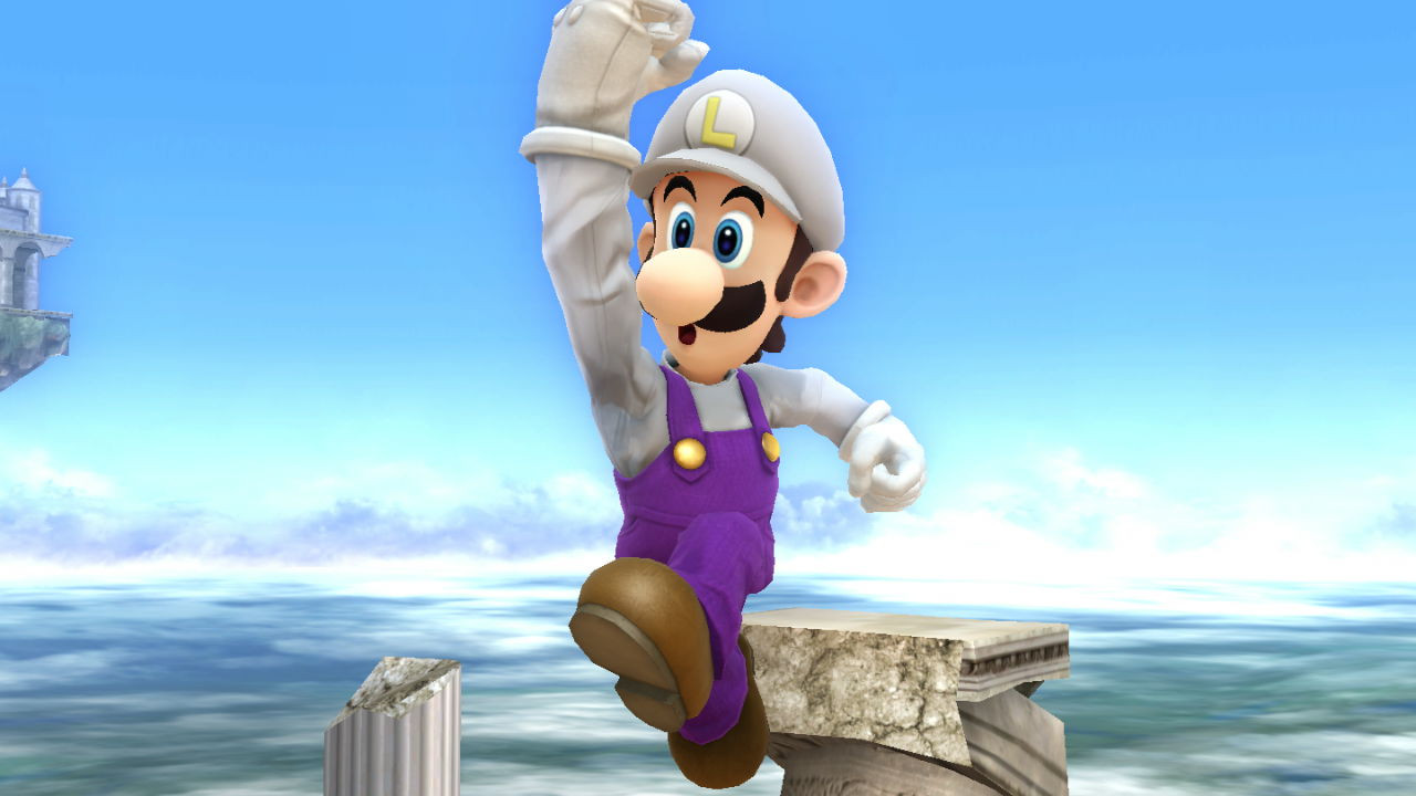 Fire Waluigi Luigi Mod for Super Smash Bros. (Wii U) | SSB4U Mods