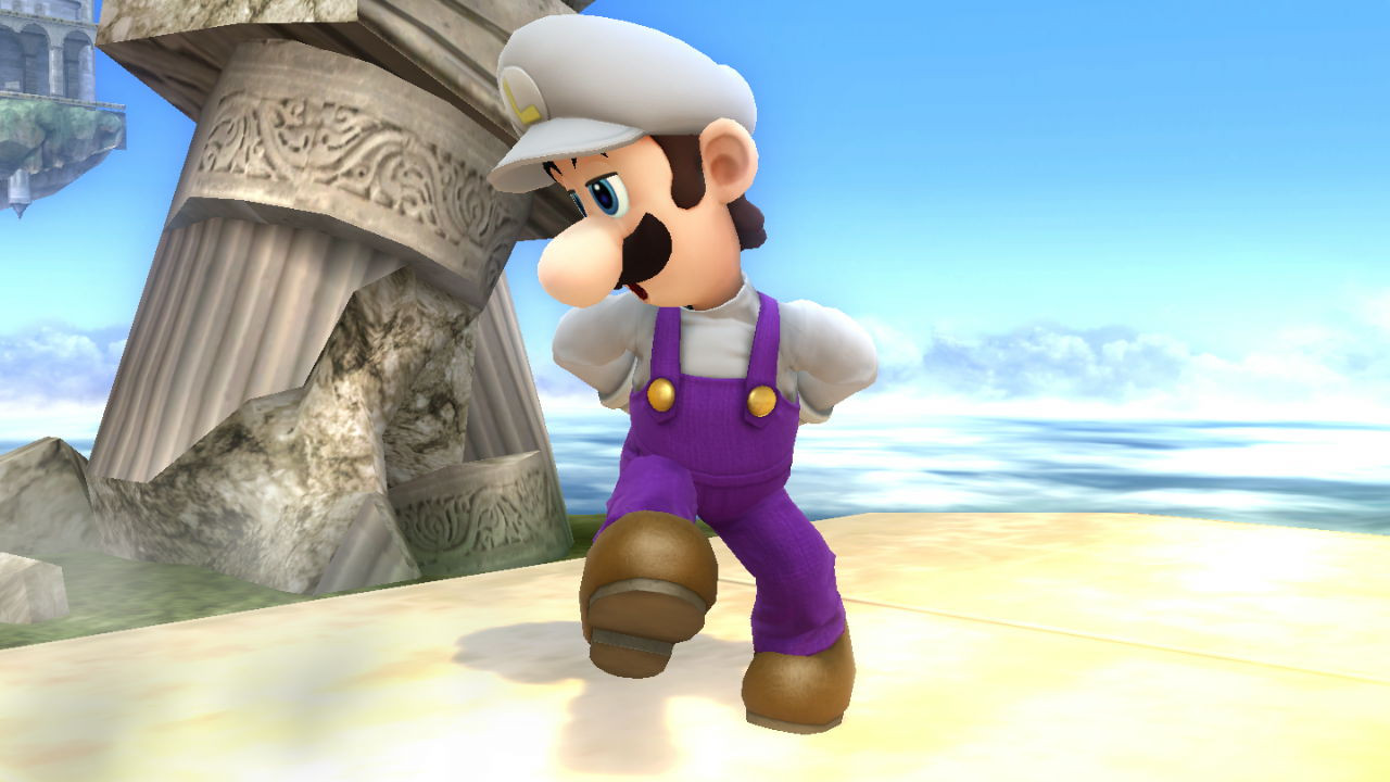 Fire Waluigi Luigi Mod for Super Smash Bros. (Wii U) | SSB4U Mods