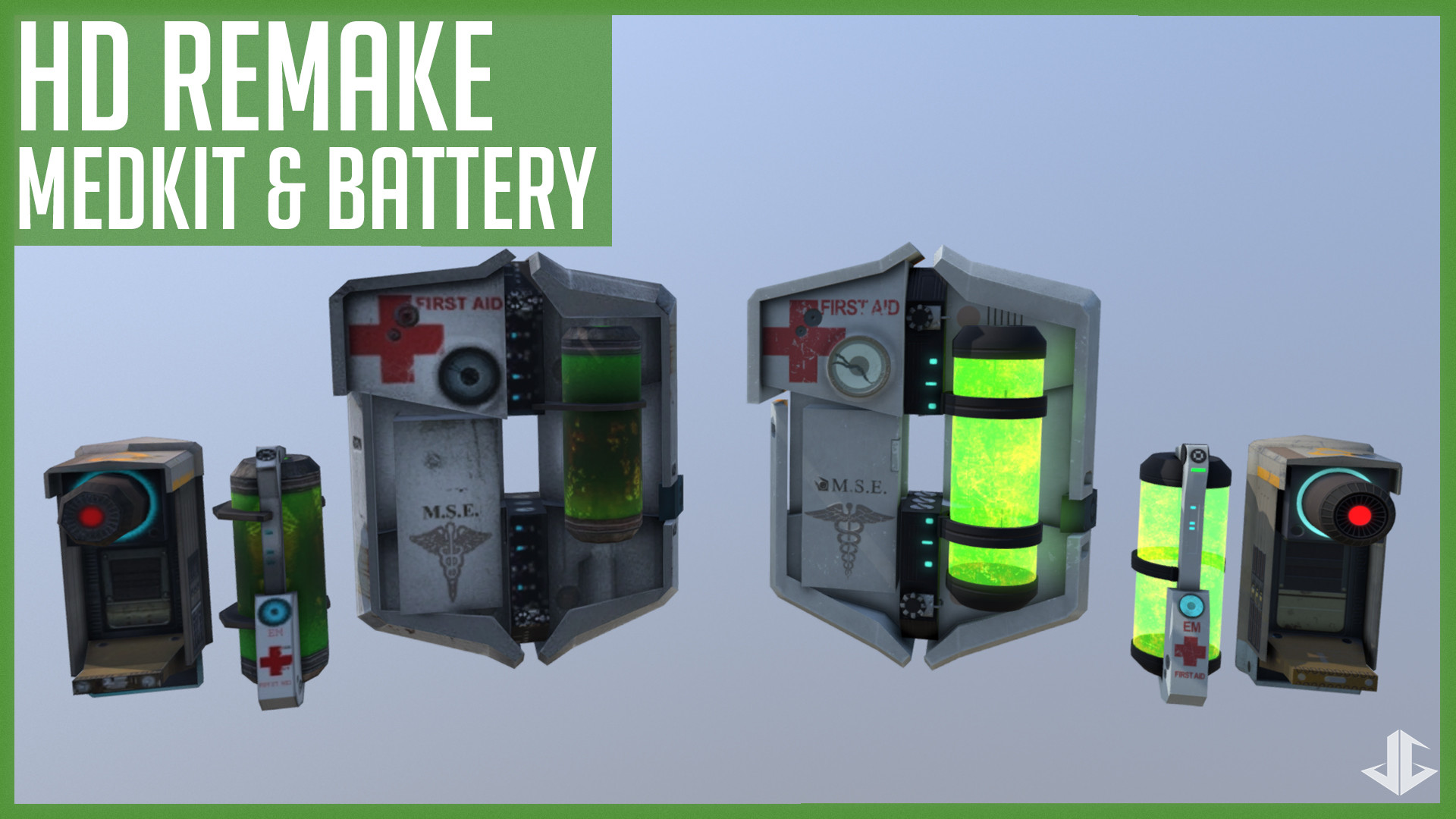 HD Remake Medkit & Battery Mod for Half-Life 2 | HL2 Mods