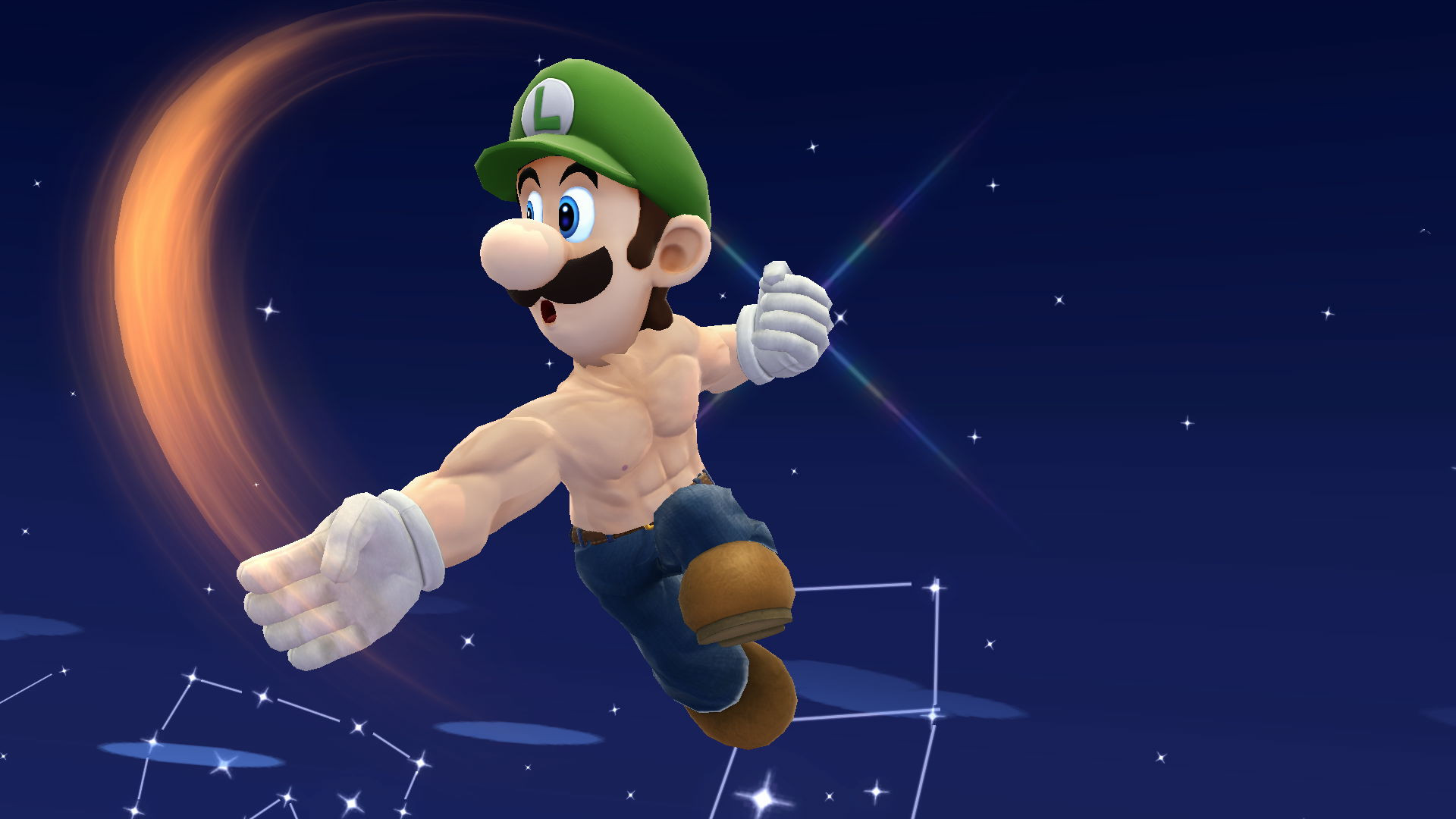 Swole Luigi Mod for Super Smash Bros. (Wii U) | SSB4U Mods