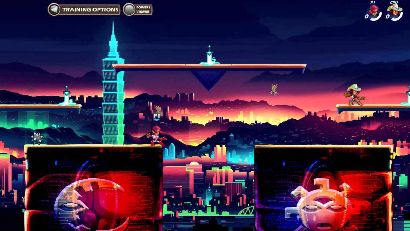 Custom Stage Skins Neon City Mod for Brawlhalla | BHalla Mods