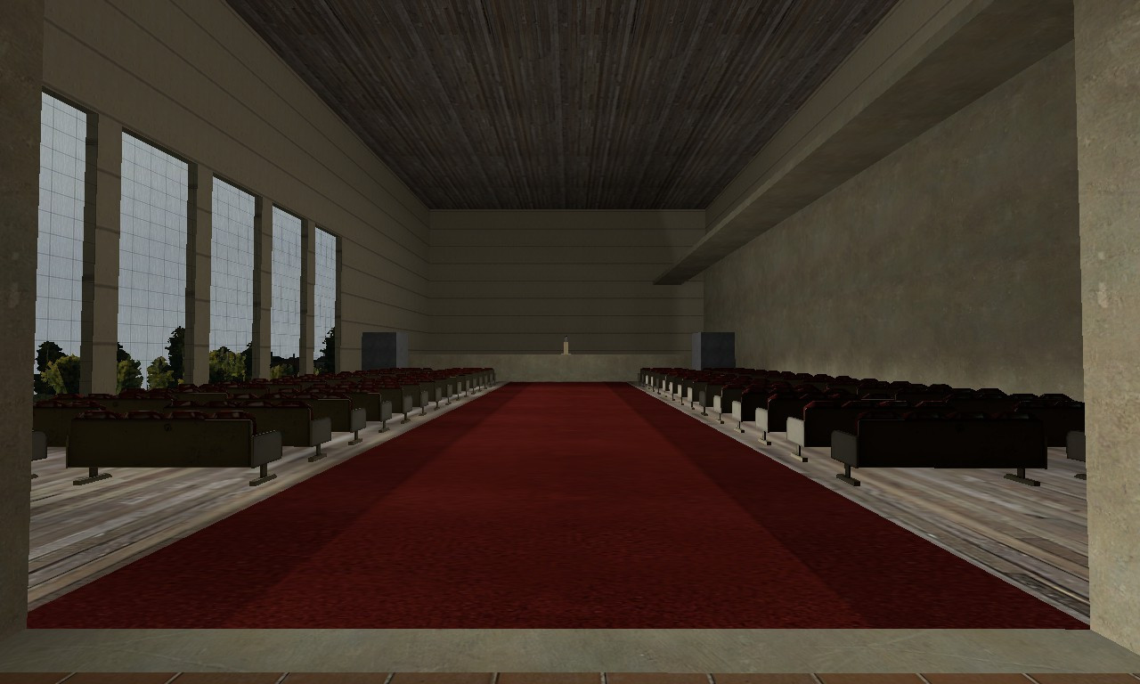 Hall with a scene (gm_hall_teather) [Garry's Mod] [Mods]
