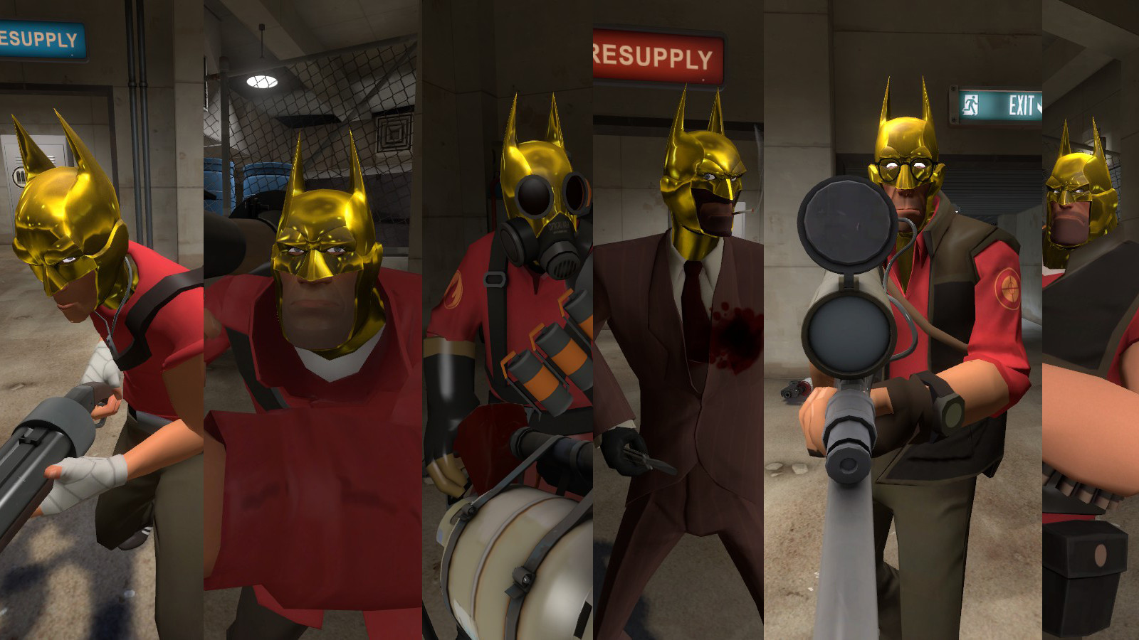 Australium Arkham Cowl & Batter's Bracers Mod for Team Fortress 2 | TF2 ...