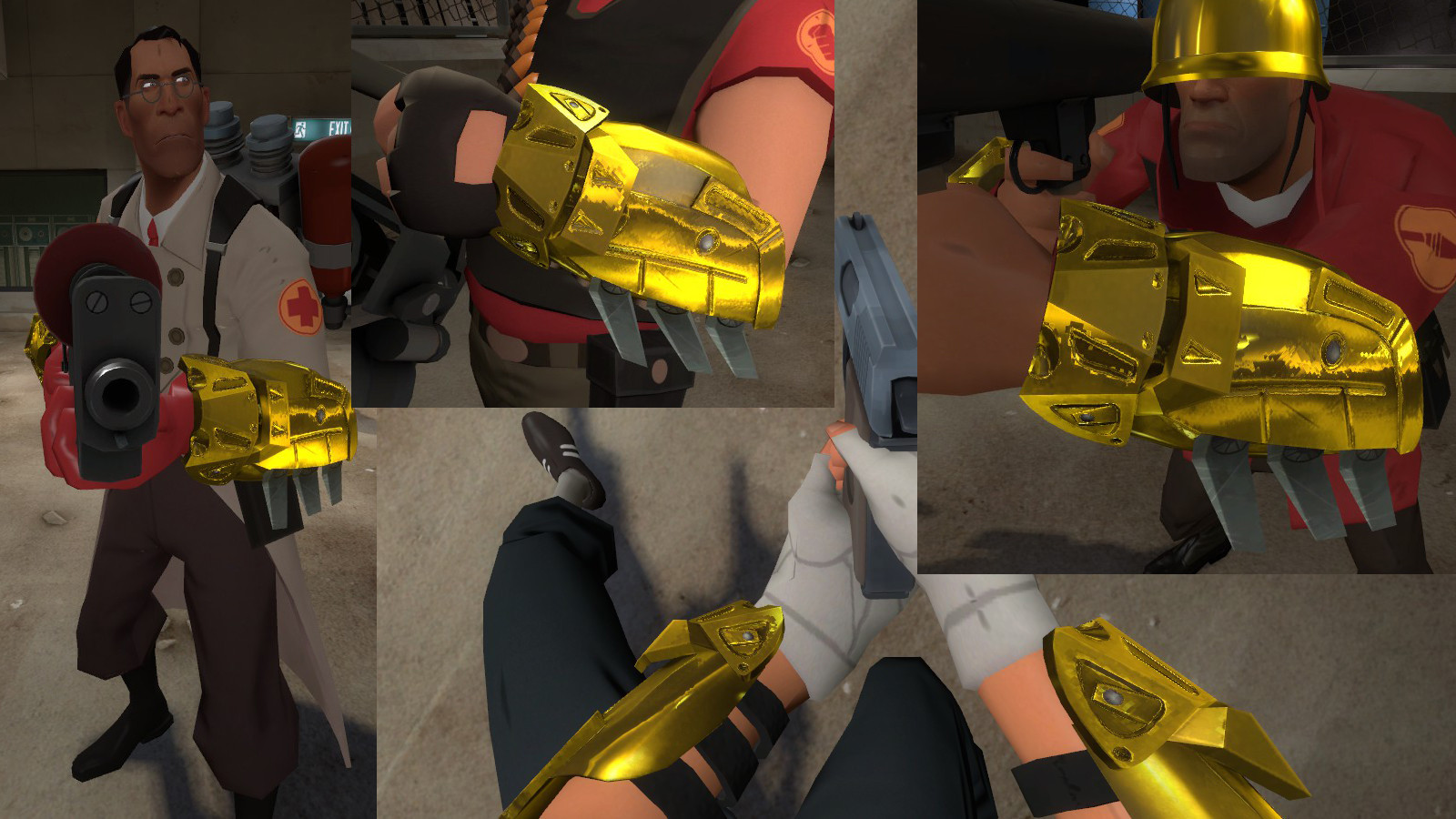 Australium Arkham Cowl & Batter's Bracers Mod for Team Fortress 2 | TF2 ...