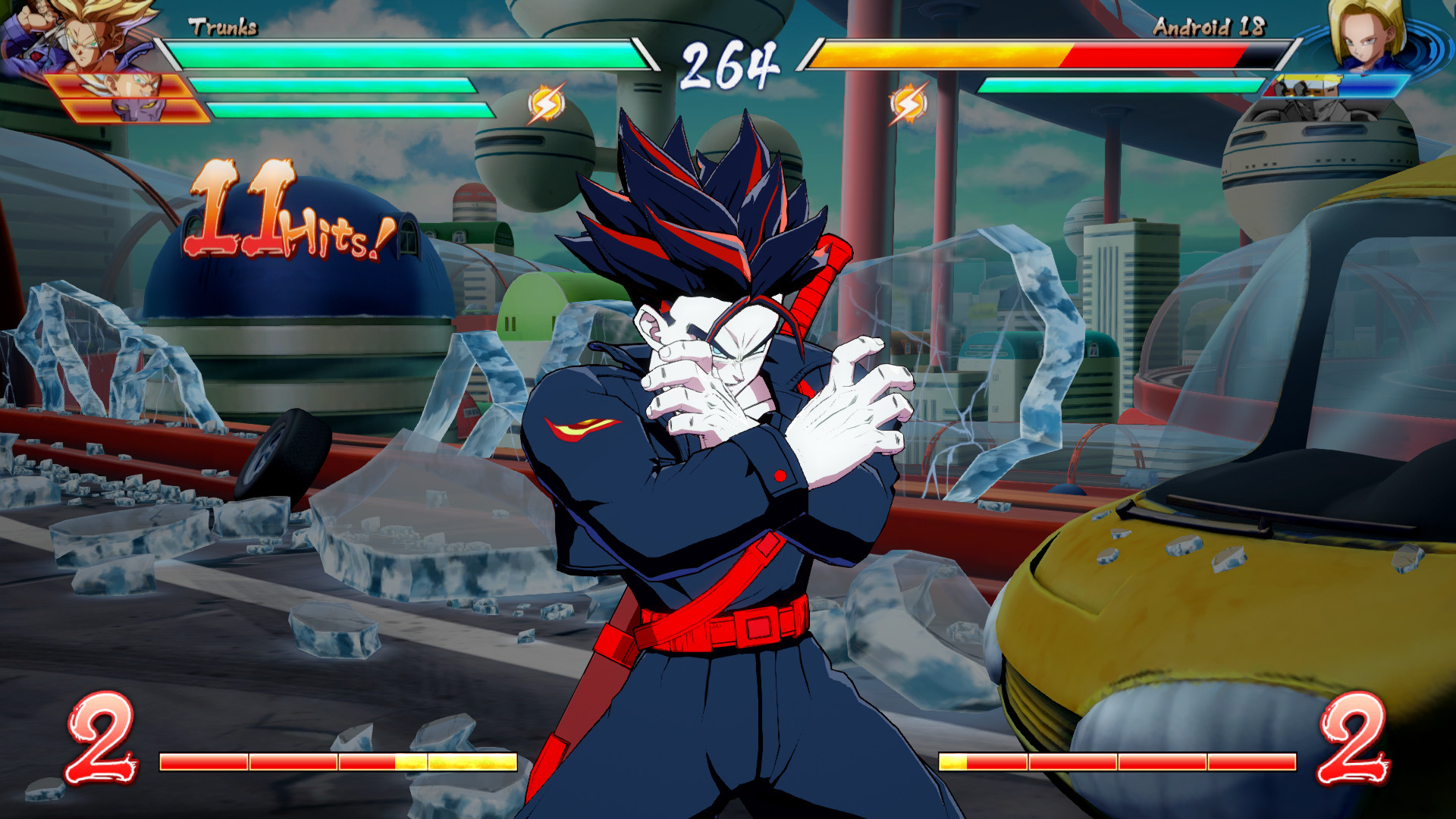 Ryuko Matoi Trunks Recolor Mod for Dragon Ball FighterZ | DB:FZ Mods