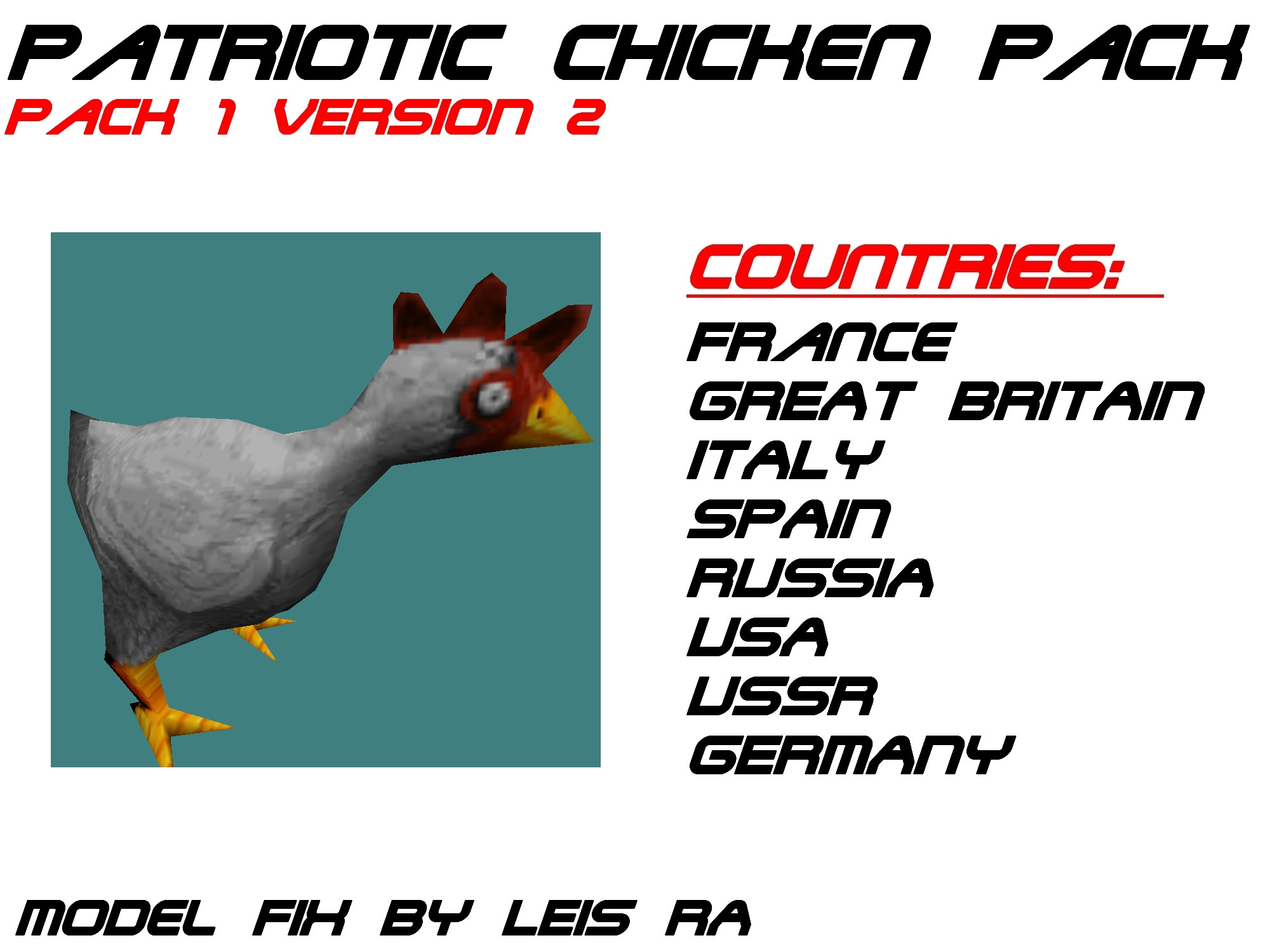 Patriotic Chicken Pack [Counter-Strike 1.6] [Mods]