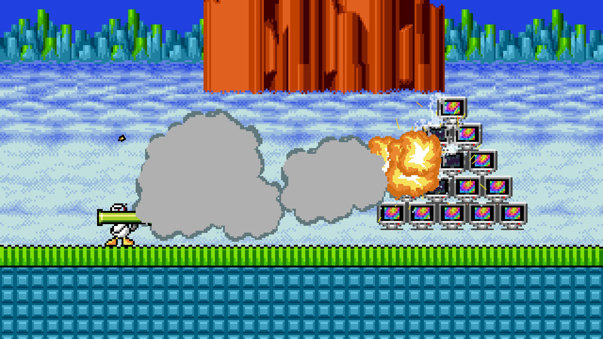 Sonic Monitor over TV Item [Duck Game] [Mods]