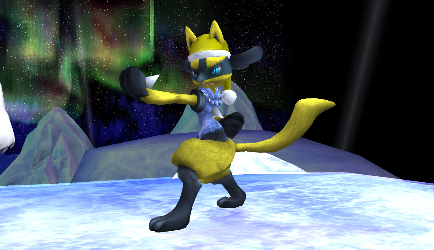 Holiday Lucario [Super Smash Bros. Brawl] [Mods]