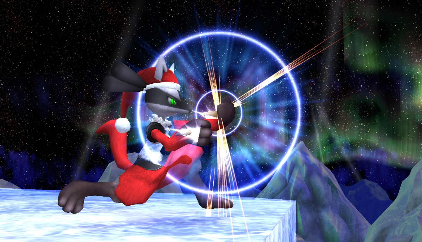 Holiday Lucario [Super Smash Bros. Brawl] [Mods]
