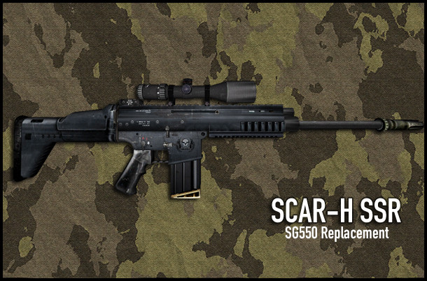 SCAR-H SSR for sg550 Mod for Counter-Strike 1.6 | CS1.6 Mods