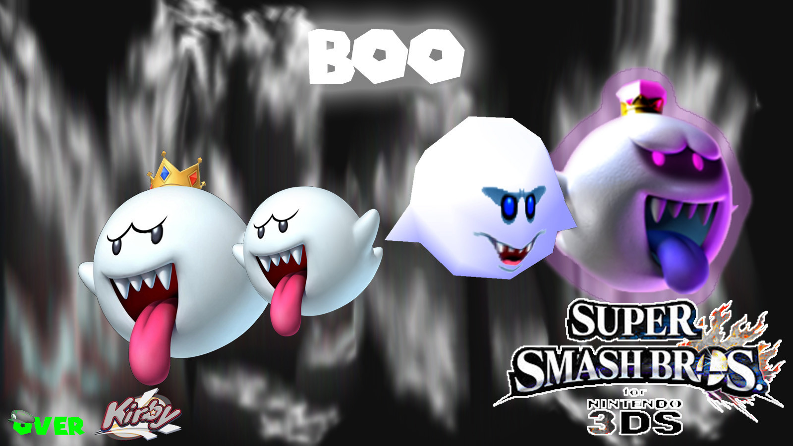 Boo over Kirby V3 Mod for Super Smash Bros. (3DS) | SSB3DS Mods