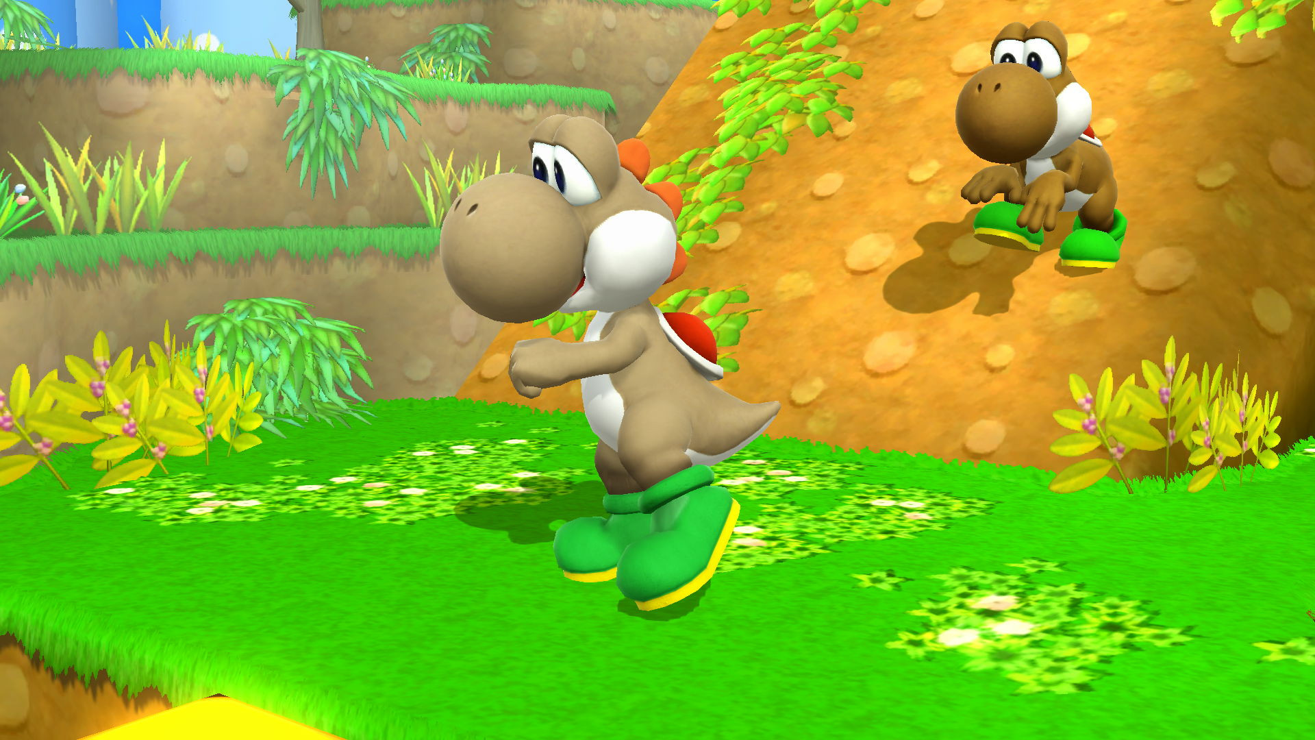 Brown Yoshi pack [Super Smash Bros. (Wii U)] [Mods]