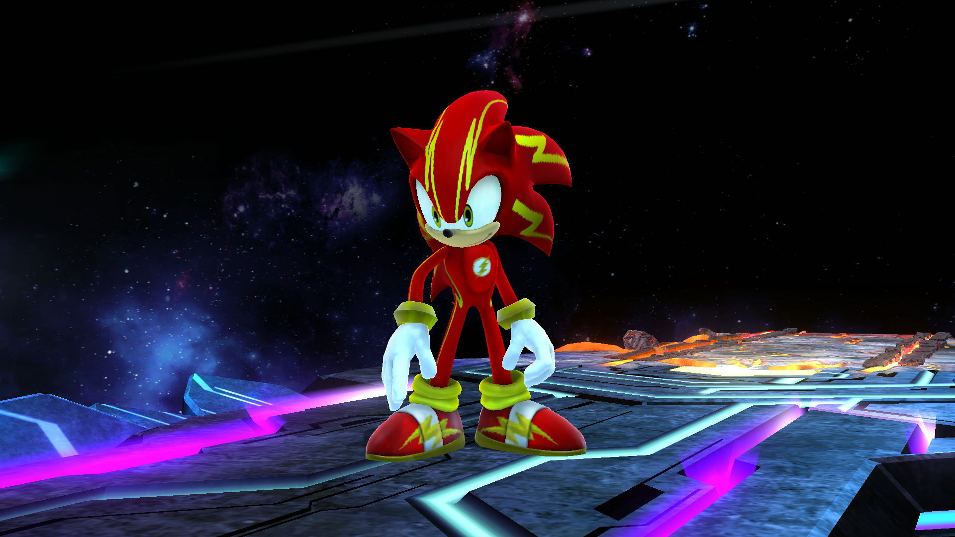CW Flash Sonic [Super Smash Bros. (Wii U)] [Mods]