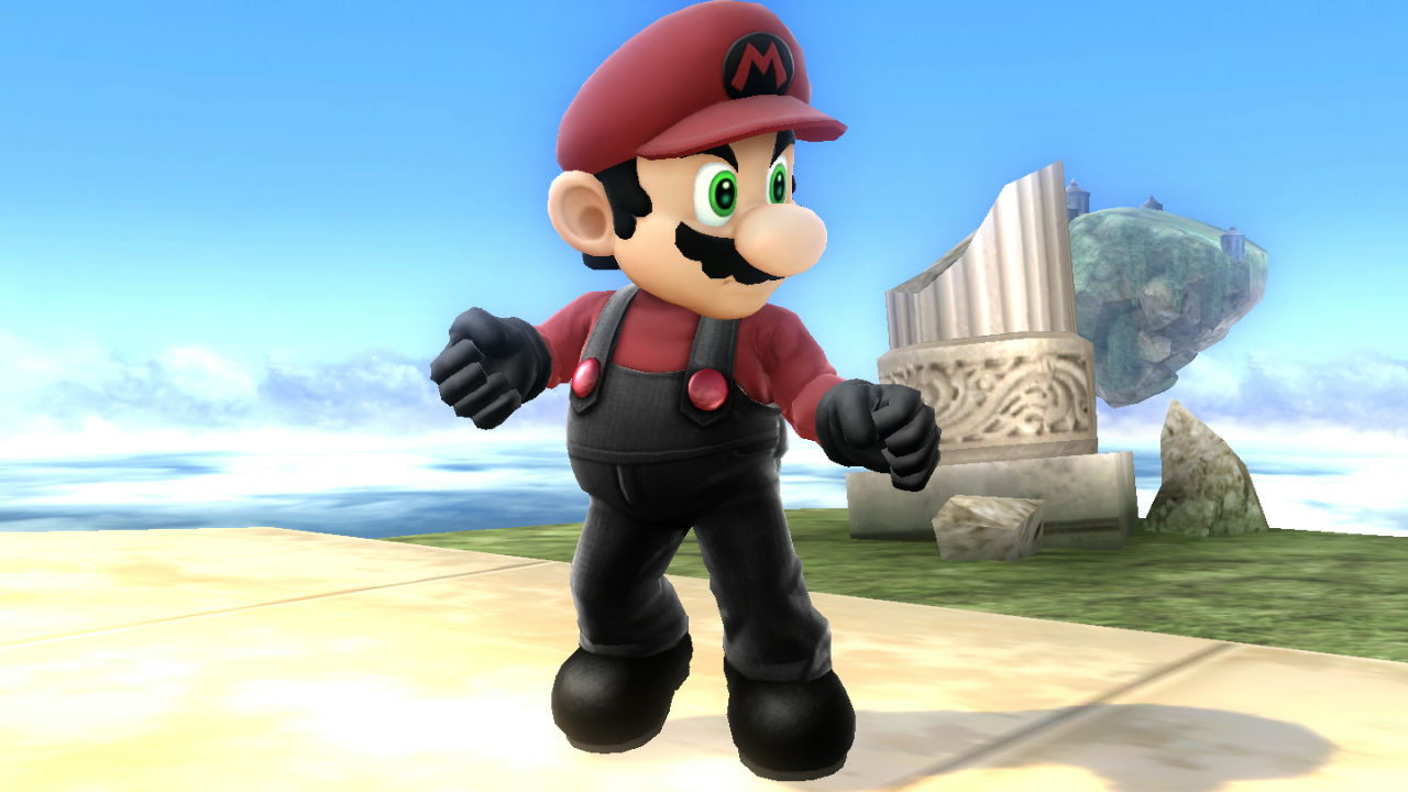 Black & Red Mario Mod for Super Smash Bros. (Wii U) | SSB4U Mods