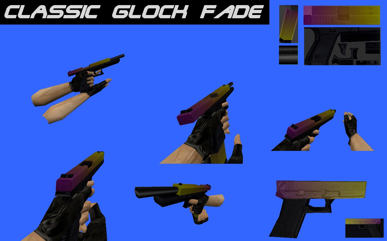 Classic glock "Fade" Mod for Counter-Strike 1.6 | CS1.6 Mods