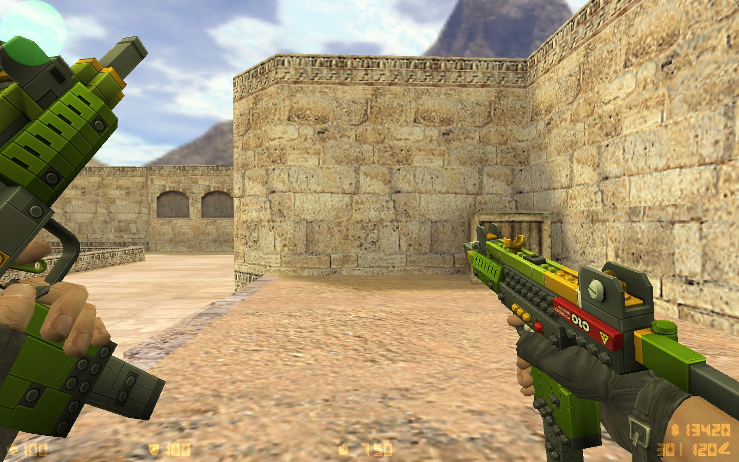 CSO Brick Piece S1451 D-UZI Anims Mod for Counter-Strike 1.6 | CS1.6 Mods