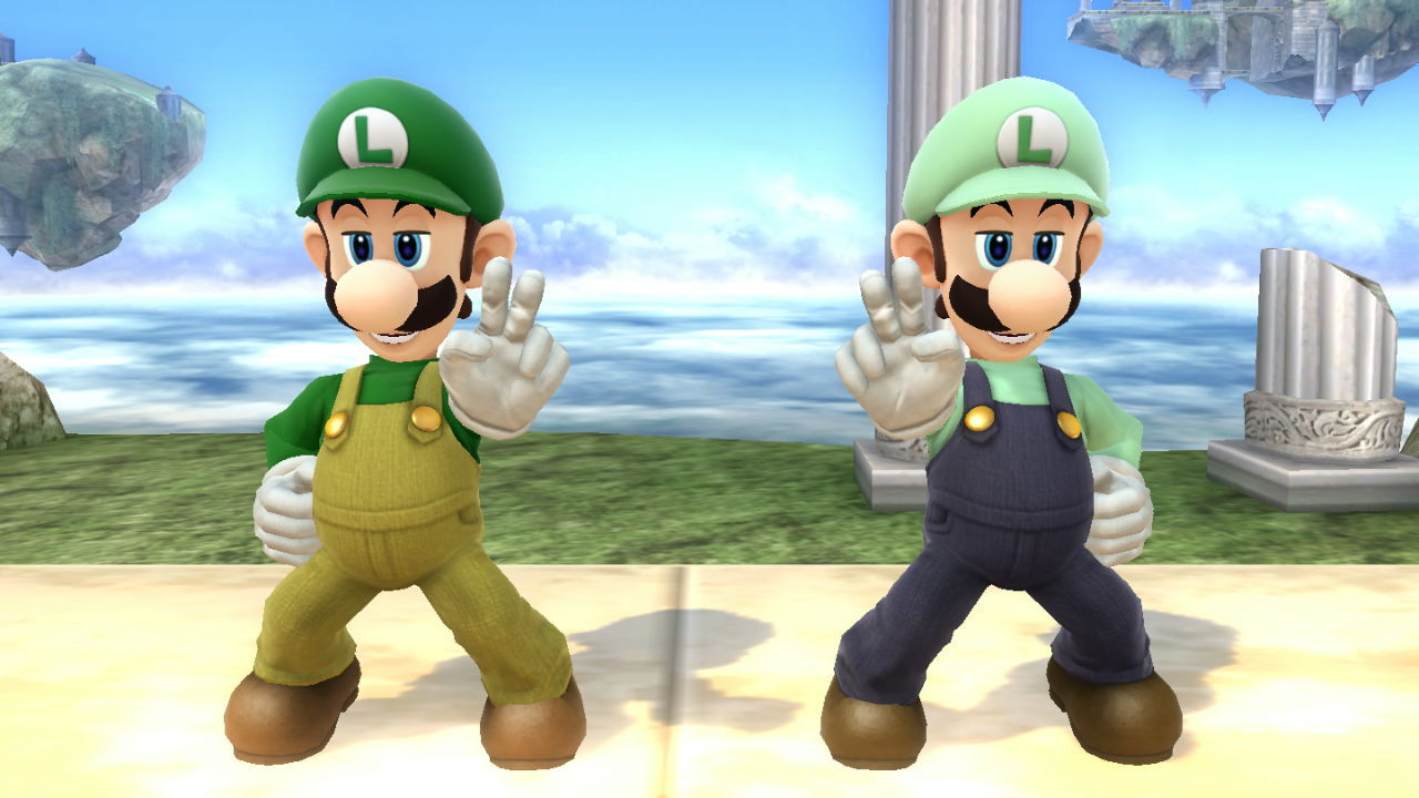 Mario Golf 64 - Blue & Yellow Luigi Mod for Super Smash Bros. (Wii U ...