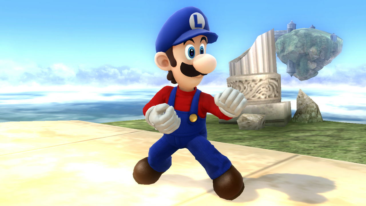 Blue & Red Luigi [Super Smash Bros. (Wii U)] [Mods]
