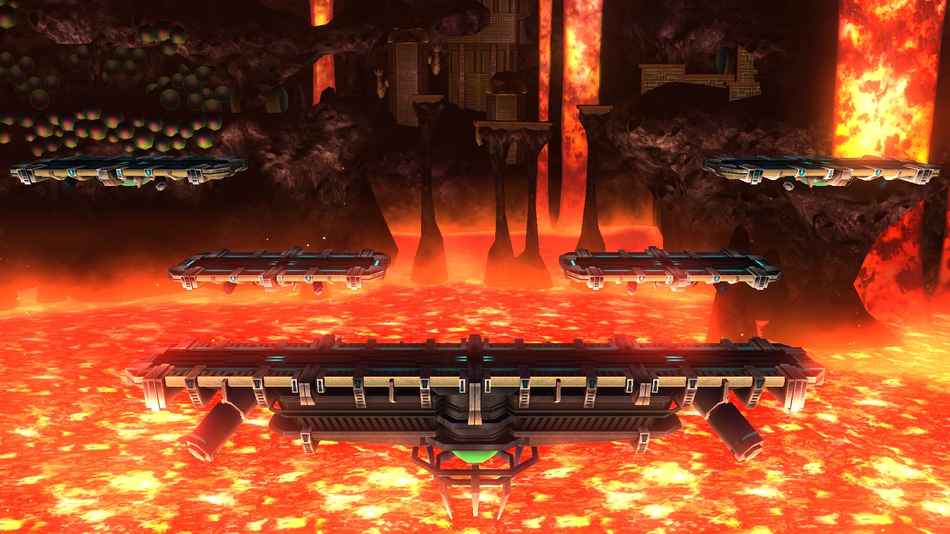 Norfair-styled platforms for its omega [Super Smash Bros. (Wii U)] [Mods]