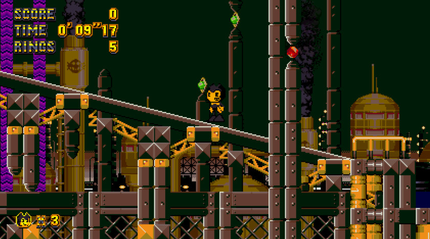 Bendy Mania mod Mod for Sonic Mania | SM Mods