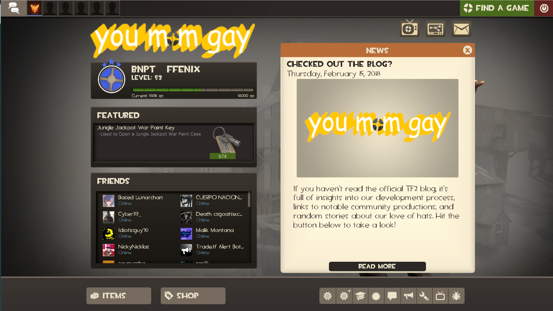 you mom gay logo [Team Fortress 2] [Mods]