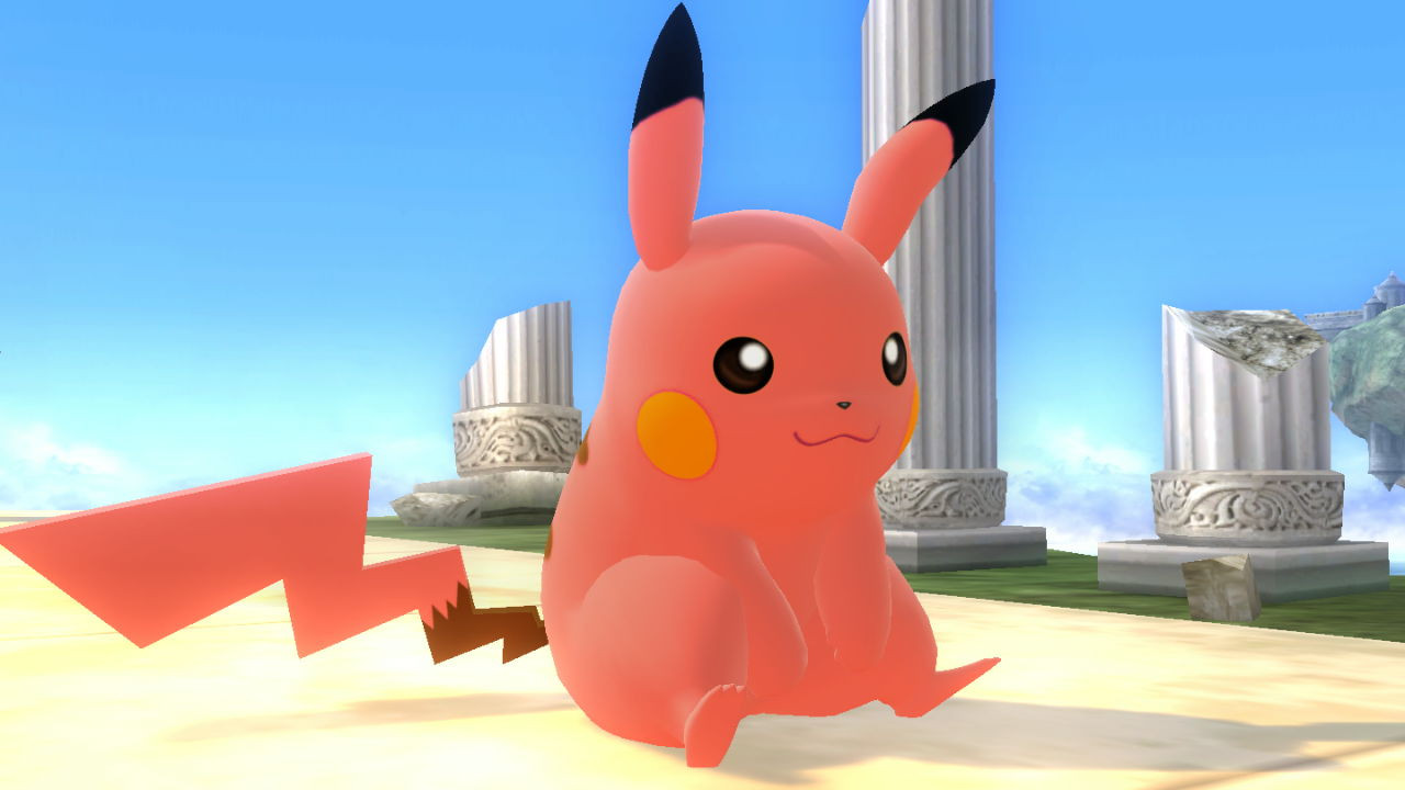 Reversed Shiny Pikachu [Super Smash Bros. (Wii U)] [Mods]