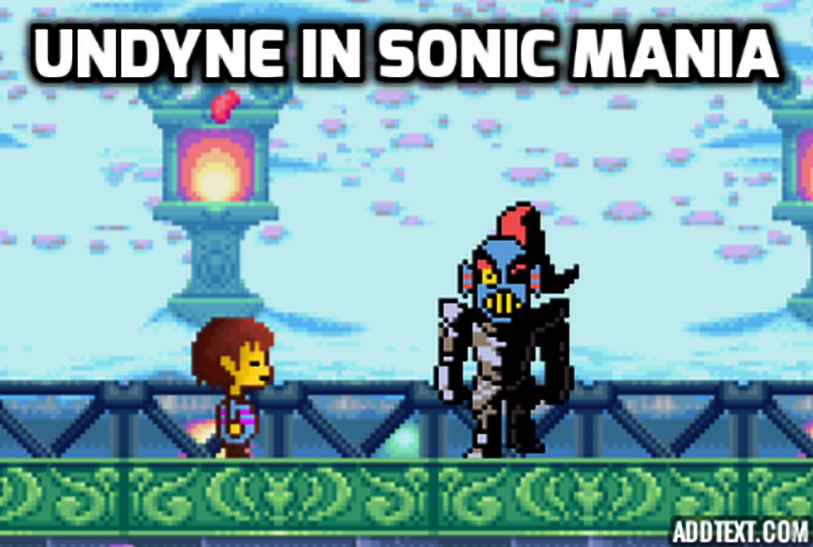 Undyne Over Heavy Shinobi [Sonic Mania] [Mods]